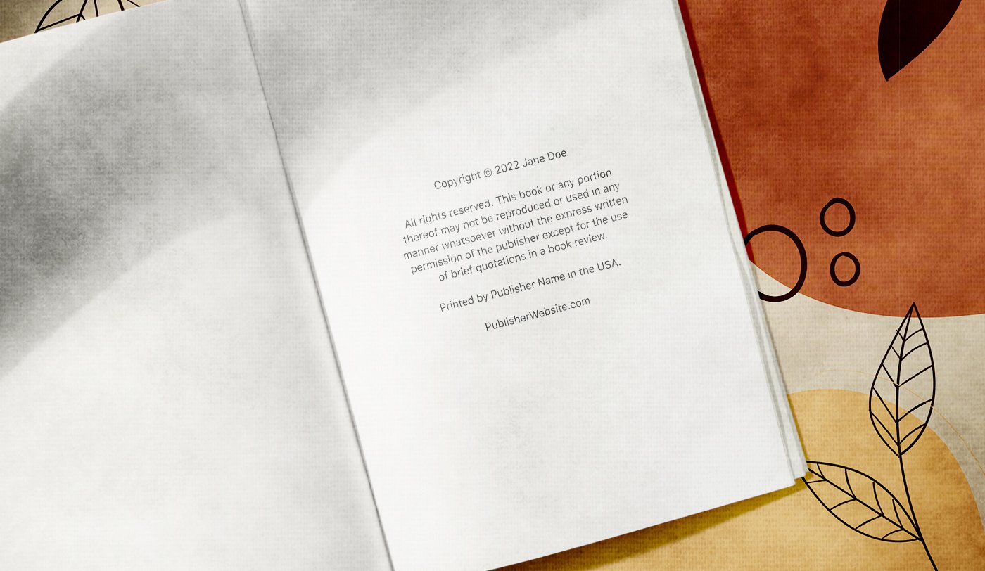 How To Guide On Creating A Book Copyright Page (With Template)