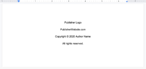 How To Guide On Creating A Book Copyright Page (With Template)